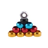 China CNC 3mm Anodized Aluminum Countersunk Washer Colourful for sale
