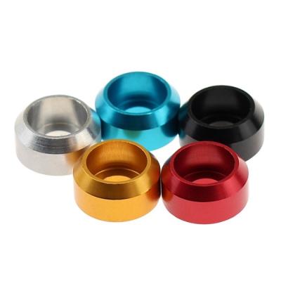China CNC 3mm Anodized Aluminum Countersunk Washer Colourful for sale