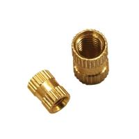 China DIN Standard M4 1 2 Inch Brass Knurled Nut For Plastic for sale
