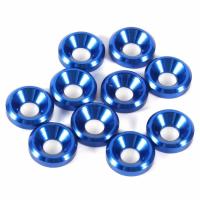 China Anodized Colored Aluminum Countersunk Wahsers Nuts 1/2 Inch 2