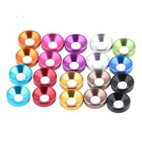 China Anodized Colored Aluminum Countersunk Wahsers Nuts 1/2 Inch 2