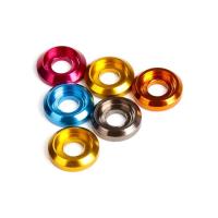 China Black Blue Yellow Anodized 5/8 Aluminum Washer For Socket Screw for sale