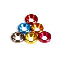 China Black Blue Yellow Anodized 5/8 Aluminum Washer For Socket Screw for sale