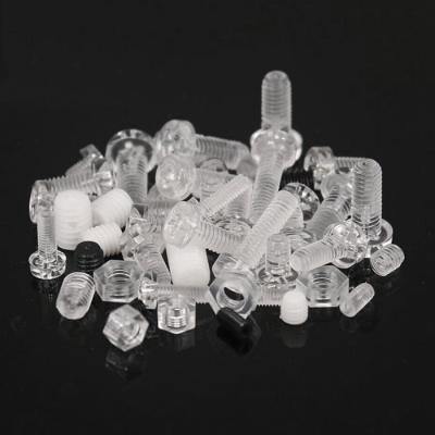 China 6-32 Clear Countersink Acrylic Screws Bolts for sale