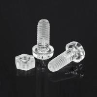 China 6-32 Clear Countersink Acrylic Screws Bolts for sale