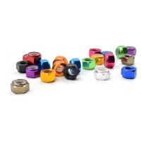 China Color Anodized Aluminum Flange Nylon Lock Nut 5/8-18 Thread M2 to M10 for RC for sale