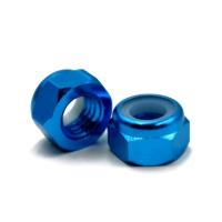 China Color Anodized Aluminum Flange Nylon Lock Nut 5/8-18 Thread M2 to M10 for RC for sale