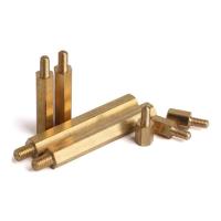 China Male Female Round Brass M2 Knurled Standoff Anodized for sale
