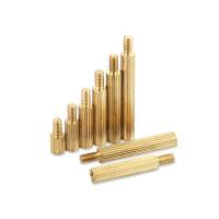 China Male Female Round Brass M2 Knurled Standoff Anodized for sale