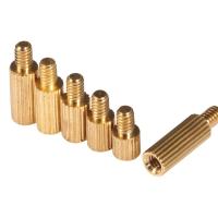 China Male Female Round Brass M2 Knurled Standoff Anodized for sale