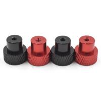 China 1/4-20 Colorful Aluminum Knurled Nut with Collar Anodized M3 M4 M6 M8 Custom for sale