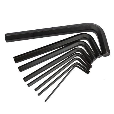 China Zinc Plated 7mm Pin Hex Allen Key Set Wrench Tool Black Oxide Finish for sale