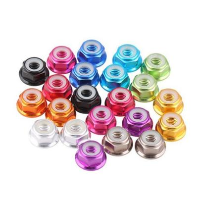 China Red Purple Blue Anodized Nut Covers Alloy Steel Fasteners for sale