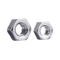 China DIN 439b M12x1.75 Stainless Steel Thin Hex Nut 19mm Width 6mm Height for sale