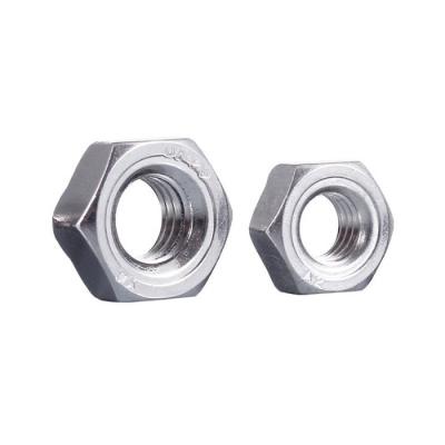 China DIN 439b M12x1.75 Stainless Steel Thin Hex Nut 19mm Width 6mm Height for sale