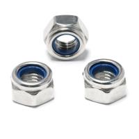China Stainless M5 Flange Nylock Hex Nut Alloy Steel Fasteners for sale