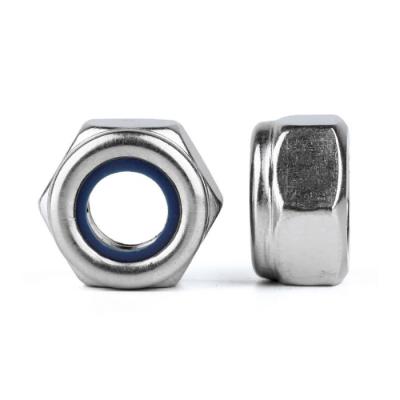 China Ss Metric M3 Hex Nylock Nut Alloy Steel Fasteners for sale