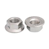 China Din 6923 Grade 8 Stainless Steel M8 Flange All Metal Self Locking Nut for sale