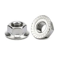 China Din 6923 Grade 8 Stainless Steel M8 Flange All Metal Self Locking Nut for sale