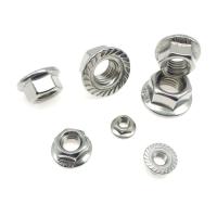 China Din 6923 Grade 8 Stainless Steel M8 Flange All Metal Self Locking Nut for sale