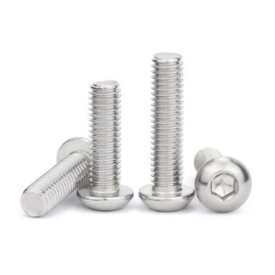 China ISO7380 Stainless Steel M3 M4 Torx With Pin Button Head Hex Drive Screws 6mm 20mm for sale