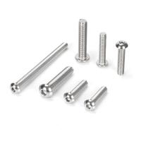 China ISO7380 Stainless Steel M3 M4 Torx With Pin Button Head Hex Drive Screws 6mm 20mm for sale