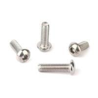 China ISO7380 Stainless Steel M3 M4 Torx With Pin Button Head Hex Drive Screws 6mm 20mm for sale