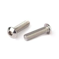 China ISO7380 Stainless Steel M3 M4 Torx With Pin Button Head Hex Drive Screws 6mm 20mm for sale