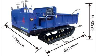 China Diesel Engine Type 5ton Crawler Transport Cargo Dumper For Oil Palm Plantation for sale