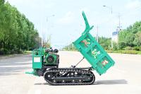 China 1 Ton Maximum Load GF1000 Crawler Dumper Truck Hydraulic Tipping Side Dumping for sale