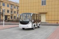China Round Light Four Row Seat Electric Sightseeing Vehicle Low Speed for sale