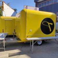 China Popular  Mobile Fast Food Trailer Standard Food Truck With Full Kitchen for sale