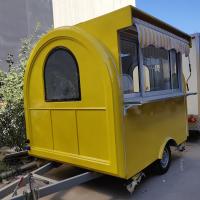 China Wholesale Price Customizable Mini Catering Icecream Trailer With Glass Reinforced Plastic for sale