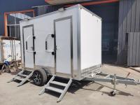 China LAKER Customized Luxury Toilet Trailer 2 Station Portable Restroom Trailer for sale