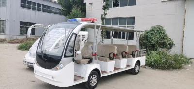 China New 4+1 Four Row Seats Sightseeing Electric Steel Frame Vehicle with Luggage Rack for sale