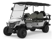 China Comfortable Portable 4 Seater Golf Cart With Imported Electric Controller And Off Road Tires for sale