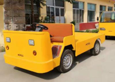 China Intelligent Electric Control Low Speed Open Electric Vehicle Flatbed Trailer With 2 Seats And 60V/18A On-board Charger for sale
