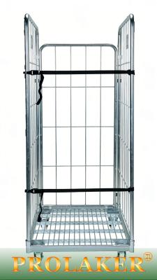 China Practical Warehouse Specific 3 Sided Roll Cage Elastic Band Fixed for sale