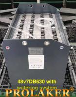 China Customized Lead Acid 630AH 48v Traction Battery For MHE Forklift 1500 Times Cycles for sale