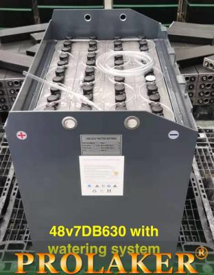China Customized Lead Acid 630AH 48v Traction Battery For MHE Forklift 1500 Times Cycles for sale