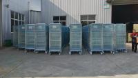 China Heavy Duty 500kg Nestable Foldable Wire Mesh Roll Cage for Warehouse Logistics Storage for sale