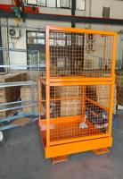 China Heavy Duty Deformation Resistant Forklift Maintenance Safety Work Cage for sale