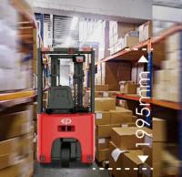 China Compact 1.5 Ton 3 Wheel Electric Counterbalance Forklift Low Ceiling Cargo Lift Use Built-in Li-ion Charger Opportunity Charging Forklift for sale