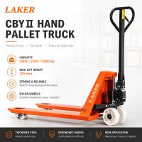 China Heavy Duty 3 Ton Galvanized Hand Pallet Truck Stainless Low Profile Hand Pallet Truck for sale