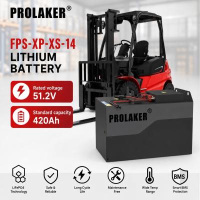 China PROLAKER 51.2V 420Ah LiFePO4 Forklift Battery with Cloud Service and IP65 Dustproof & Waterproof for Industrial Use for sale