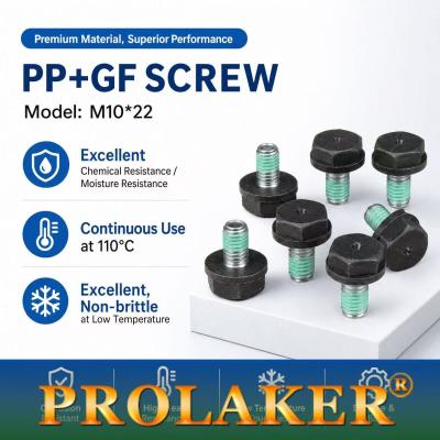 China PP+GF Glass Fiber Reinforced Plastic Bolts For Lead Acid Battery Assembly for sale