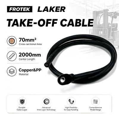 China 70/2000 Heavy Duty Forklift Battery Take-off Cable with High-Flexibility and Corrosion Resistant Copper for Forklift Spare Parts for sale
