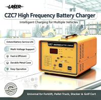 China CZC7 Series Upgraded Smart Multi-stage High-frequency Automatic Charger, Heavy-duty Safe Fast Charging Battery Maintenance Device for Forklift, Pallet Truck, Stacker & Golf Cart for sale