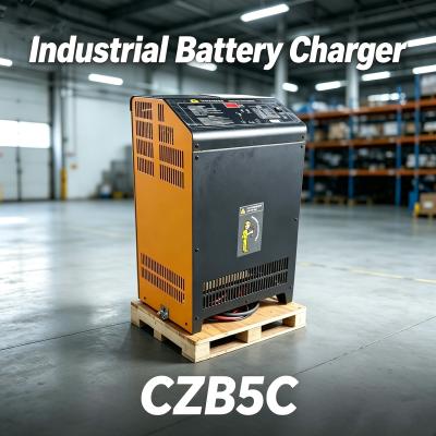 China 80A 48 Volt Electric Forklift Battery Charger , Industrial Battery And Charger for sale