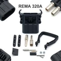China REMA320 320A Anti-Acid Forklift Battery Connector, -20℃ to 105℃ Operating Range, 600V for sale